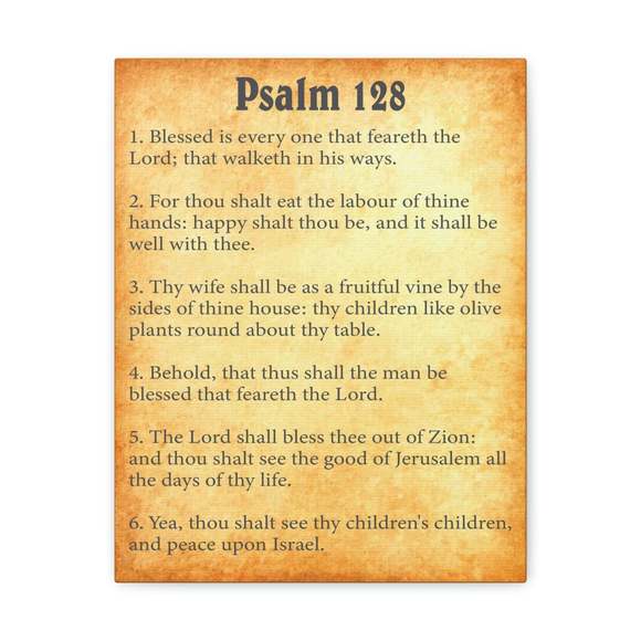Express Your Love Gifts | Art | Scripture Sign Psalm 28 Chapter Gold Bible Canvas Christian Wall ...